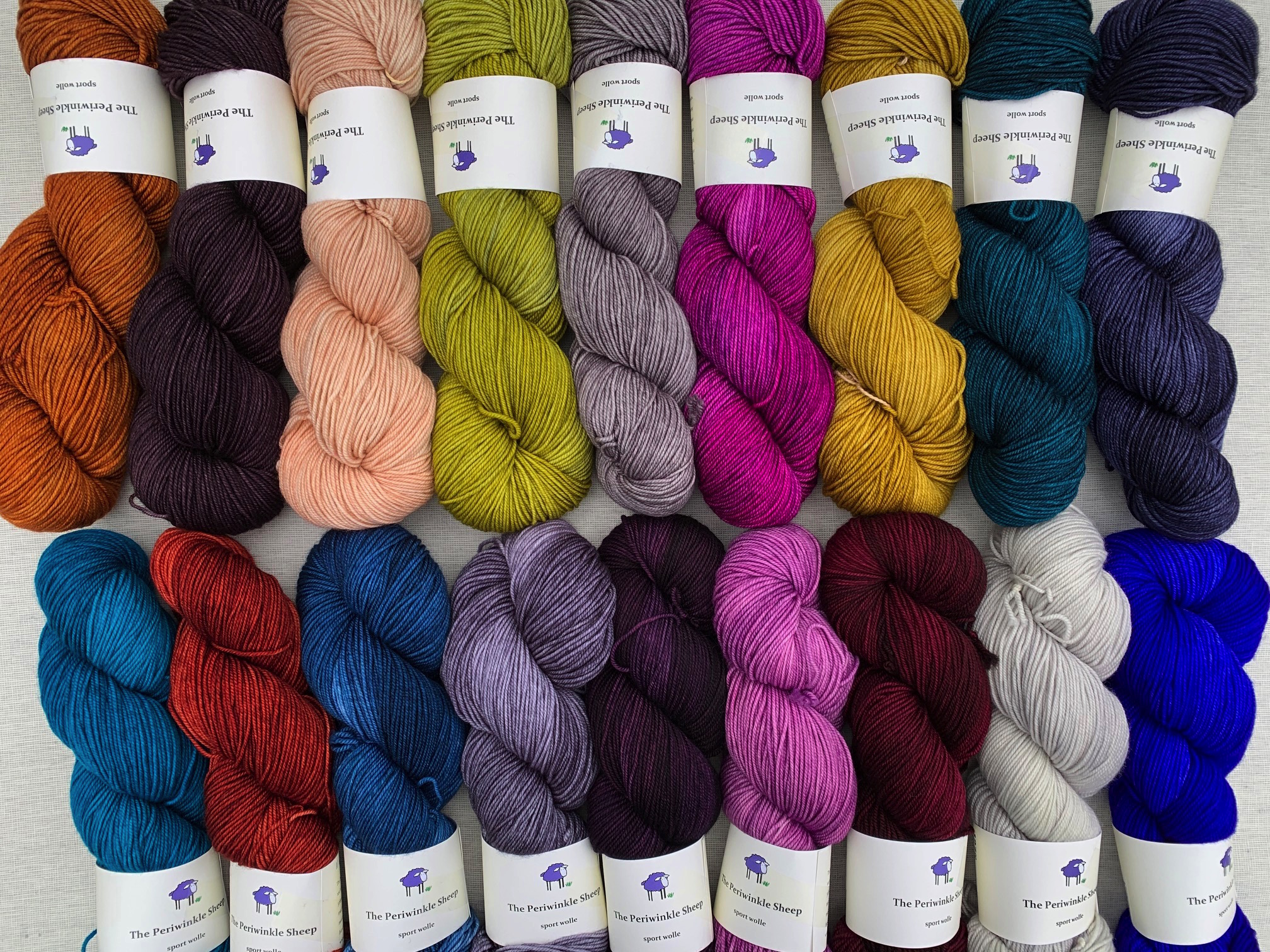 Periwinkle Sheep Sport Wolle and Wolke - fibre space