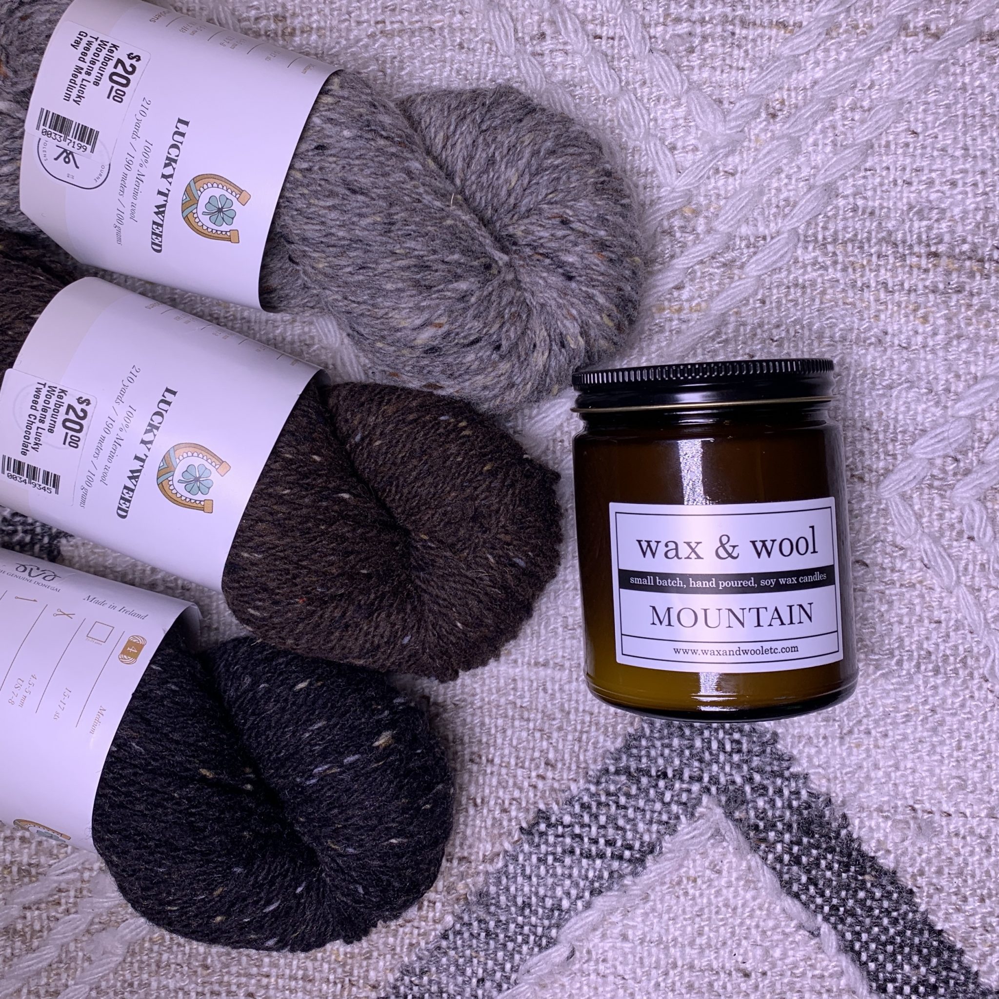 New Wax and Wool Candles, plus our suggested yarn pairings! - fibre space